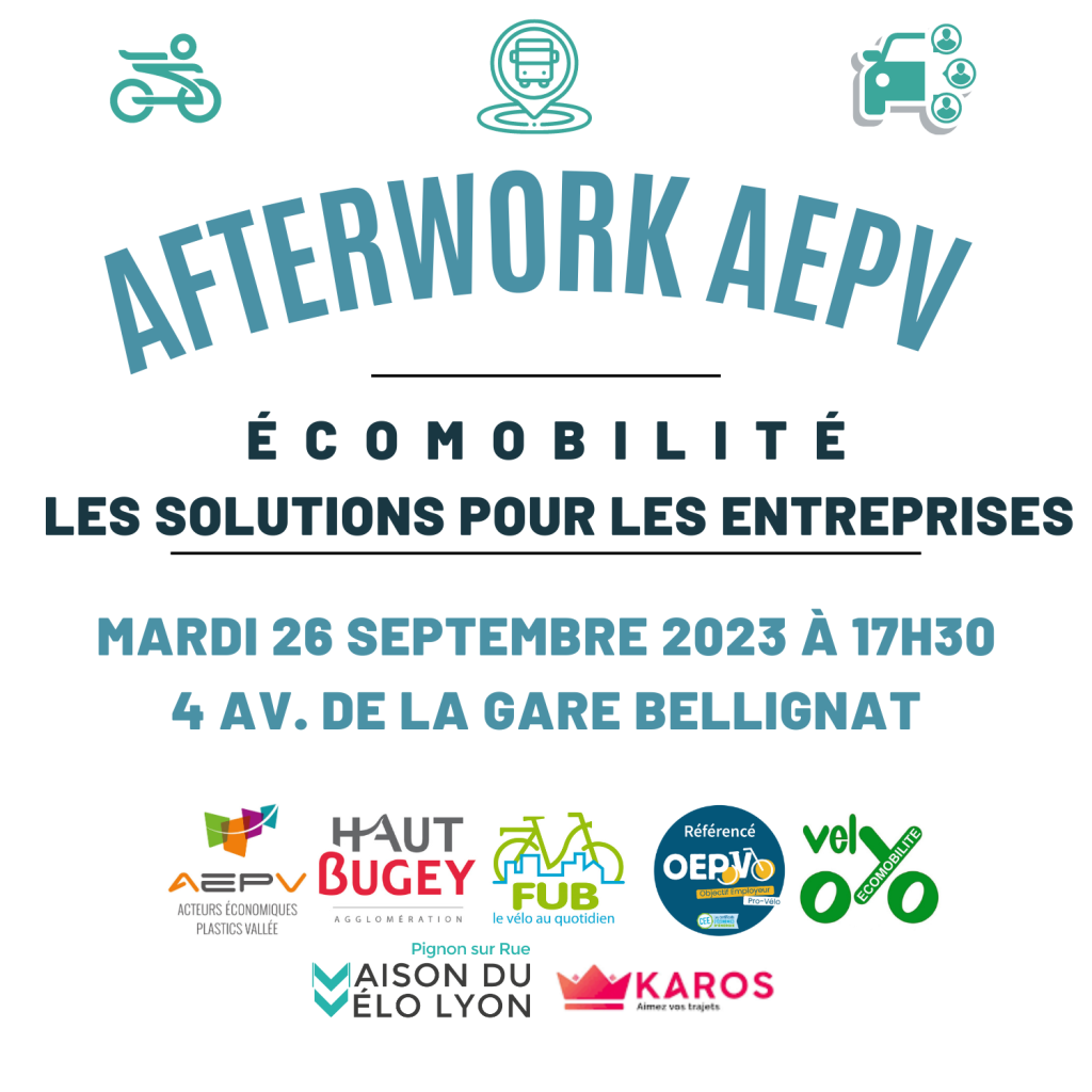 AFTERWORK AEPV : Ecomobilité, les solutions pour les entreprises - AEPV