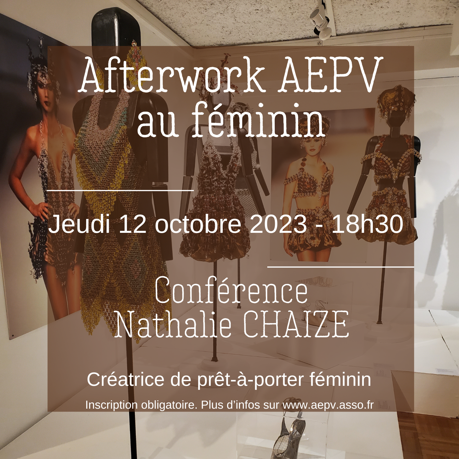 AFTERWORK AEPV AU FÉMININ : Conférence Nathalie CHAIZE - AEPV