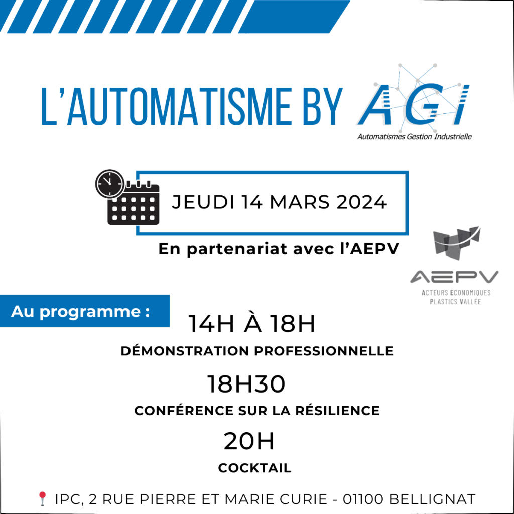 L’AUTOMATISME BY AGI : Un évènement à ne pas manquer ! - AEPV
